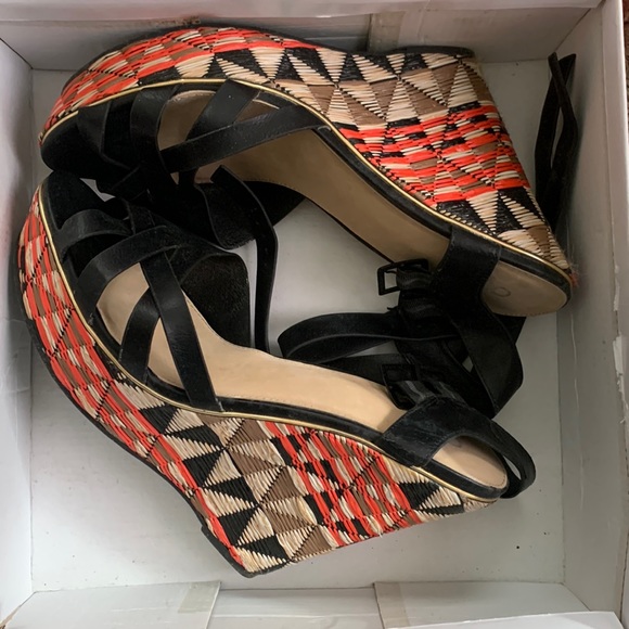 Shoes | Cato Patterned Wedge Heel | Poshmark